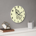 Praying Hands Wall Clock | Zazzle