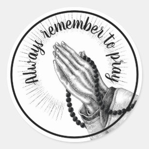 Praying Hands Stickers | Zazzle