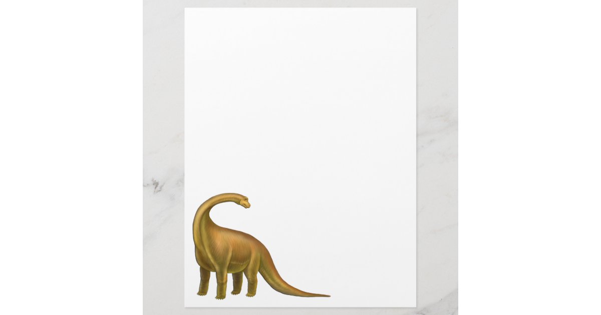 Pre-Historic Brachiosaurus Dinosaur Letterhead | Zazzle Pre-Historic Brachiosaurus Dinosaur Letterhead | Zazzle