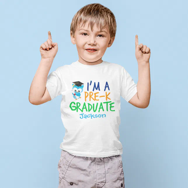 Pre-K Graduate Cute Custom Preschool Graduation Toddler T-shirt | Zazzle