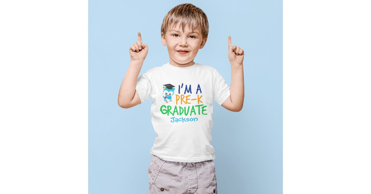 Pre-K Graduate Cute Custom Preschool Graduation Toddler T-shirt | Zazzle