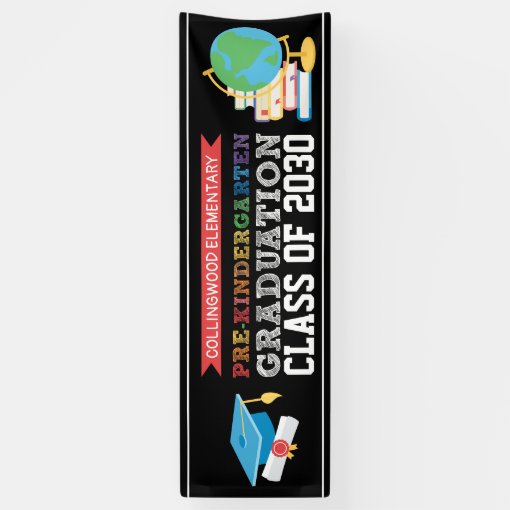 Pre-K Graduation Ceremony or Party Banner | Zazzle