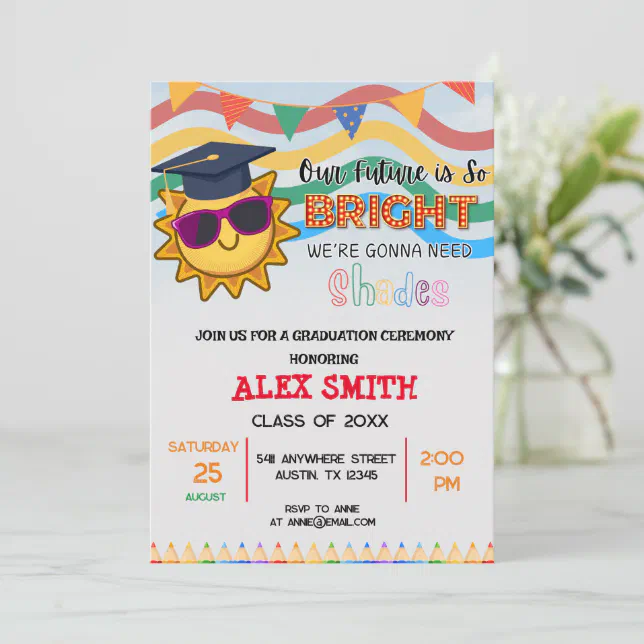 Pre K Preschool Graduation Ceremony Invitation | Zazzle