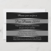Pre-Prom invitation,Pre Prom, Quinceanera,Black Invitation | Zazzle