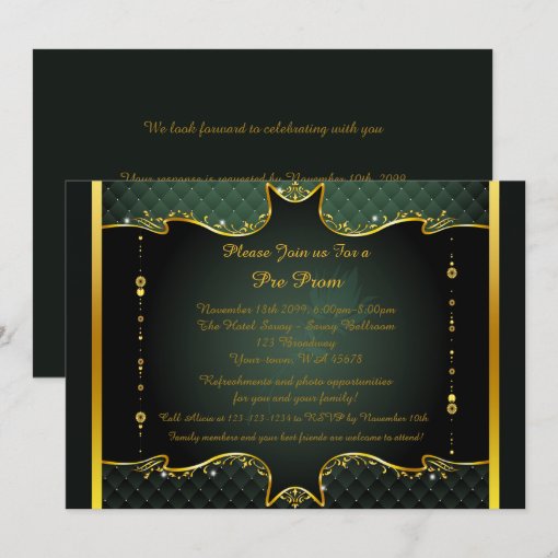 Pre-Prom invitation, Pre-Prom, Quinceanera,Sweet16 Invitation | Zazzle
