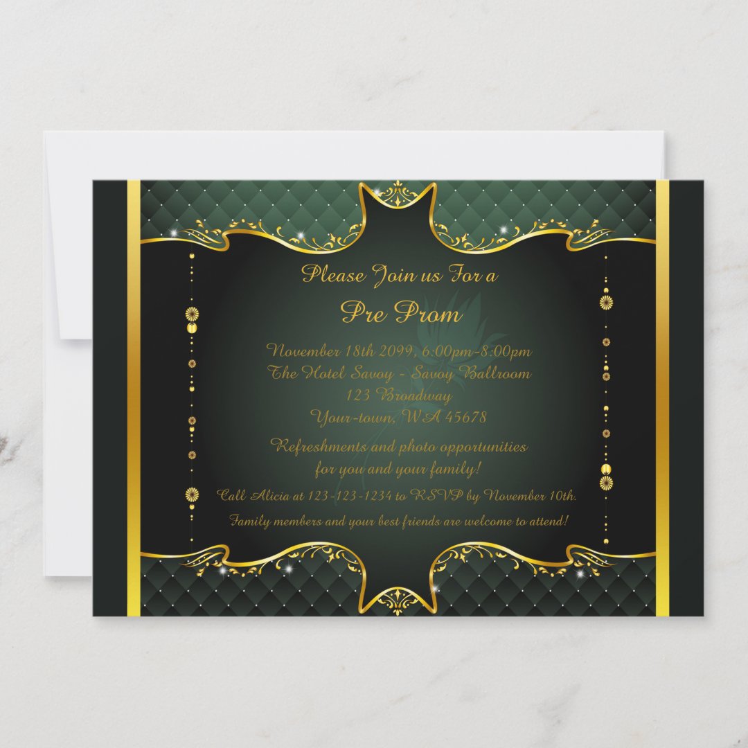 Pre-Prom invitation, Pre-Prom, Quinceanera,Sweet16 Invitation | Zazzle