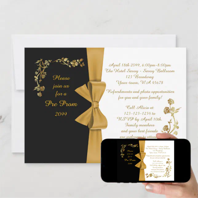 Pre-Prom invitation, Pre-Prom, Quinceanera,Sweet16 Invitation | Zazzle