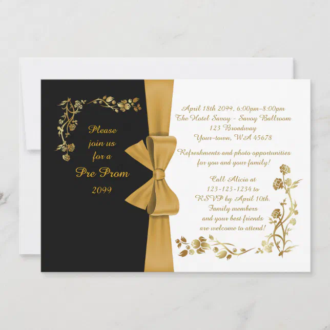Pre-Prom invitation, Pre-Prom, Quinceanera,Sweet16 Invitation | Zazzle