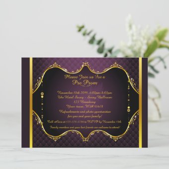 Pre-Prom invitation, Pre-Prom, Quinceanera,Sweet16 Invitation | Zazzle