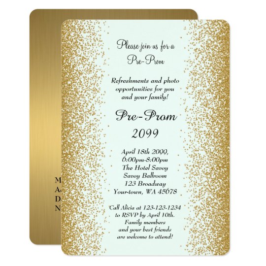 Pre Prom, Pre-Prom, Quinceanera, Sweet-sixteen, 2 Invitation | Zazzle.com