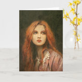 Pre-Raphaelite Girl Greetings Card | Zazzle