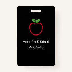 Pre School Teacher Template Badge | Zazzle
