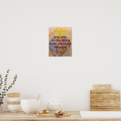 Preach The Gospel Poster | Zazzle