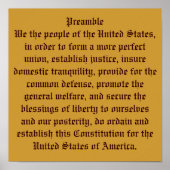 Preamble of the Constitution. Poster | Zazzle