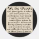 Preamble to The Constitution of the United States Classic Round Sticker ...