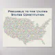 Preamble to the United States Constitution Poster | Zazzle