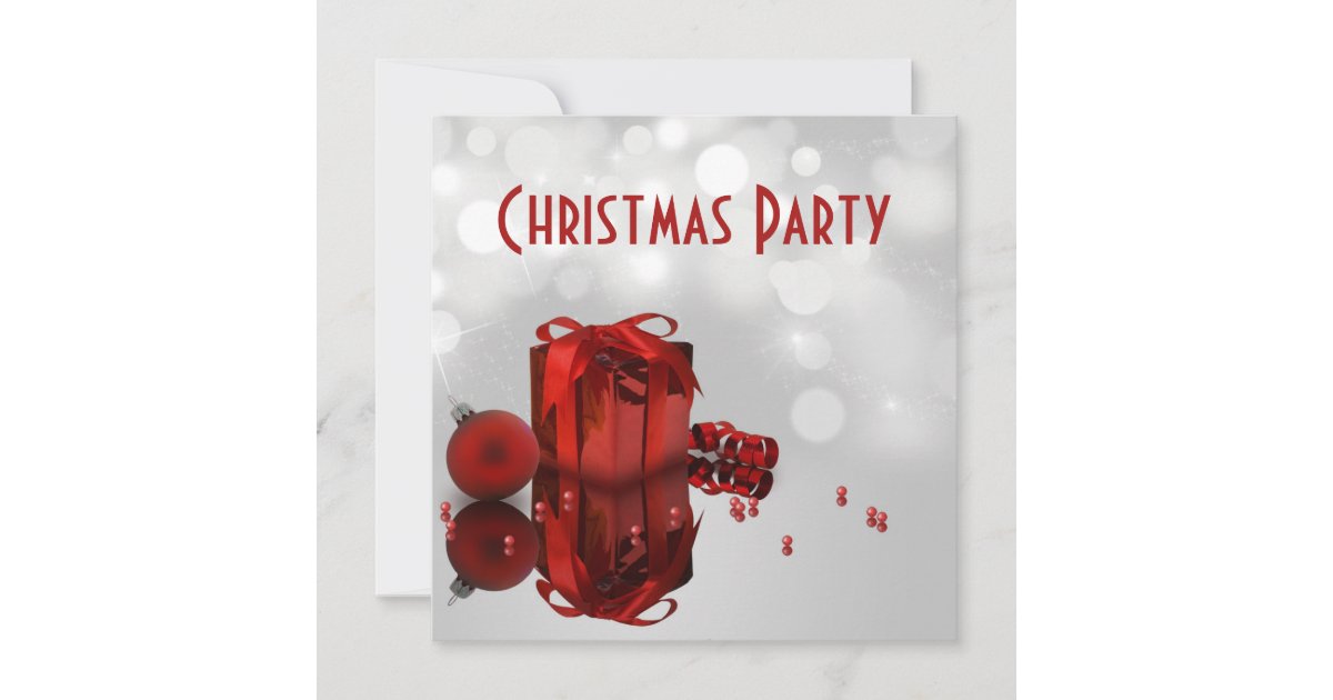 Precious Christmas Present - Party Invitation | Zazzle