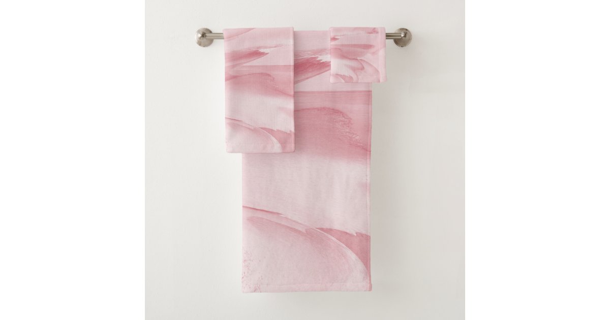 Precious Pink Bath Towel Set | Zazzle
