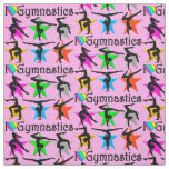 Gymnastics Word Art Fabric | Zazzle.com