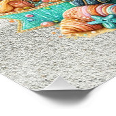 Precious Sea Turtle Theme Poster | Zazzle