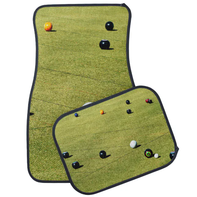Precision and Strategy: Lawn Bowl Competition Game Car Mat | Zazzle