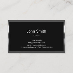 Precision Metal Border Ice Wall Business Card | Zazzle