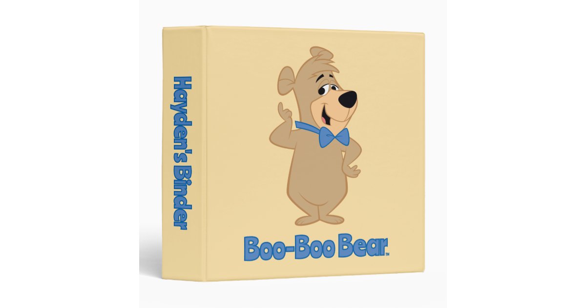 Precocious Boo-Boo Bear 3 Ring Binder | Zazzle