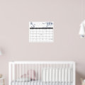 Predictions Baby Shower Nautical Anchor Guess Date Poster | Zazzle
