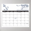 Predictions Baby Shower Nautical Anchor Guess Date Poster | Zazzle