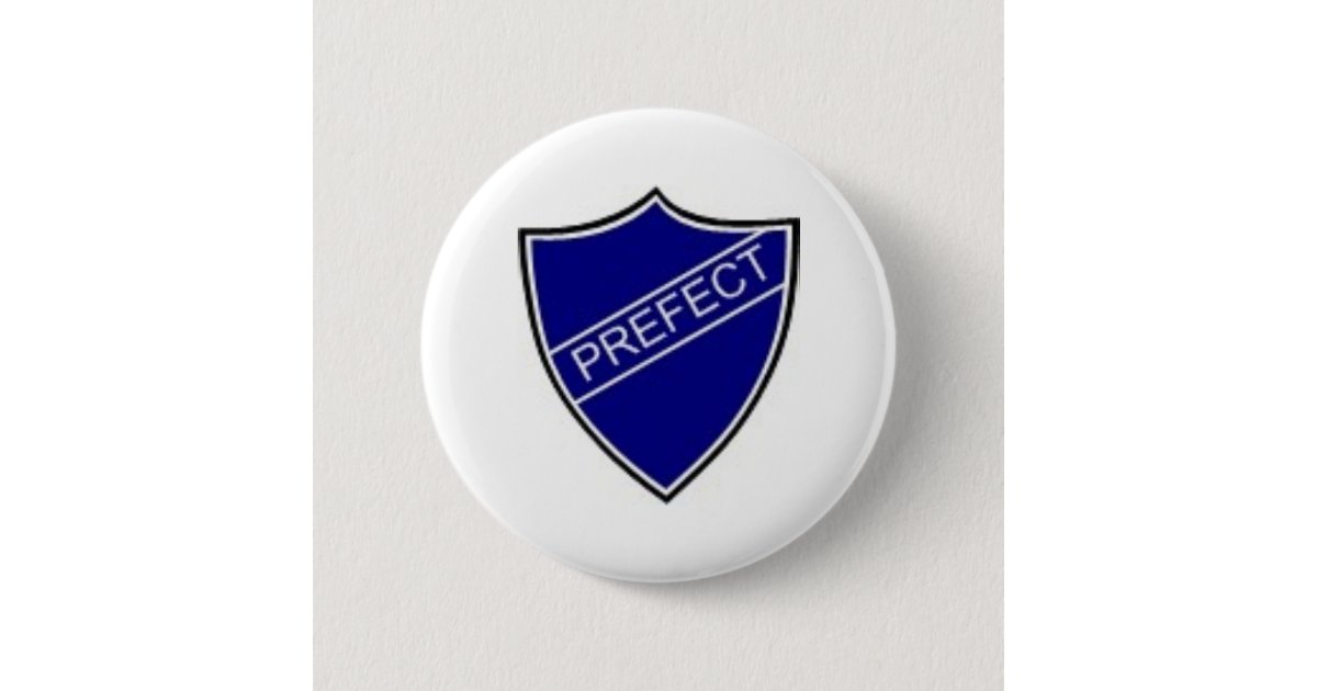 Prefect Badge Blue Button | Zazzle