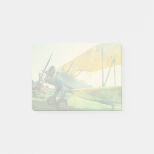 Preflight Biplane Antique Airplane Post-it Notes | Zazzle.com