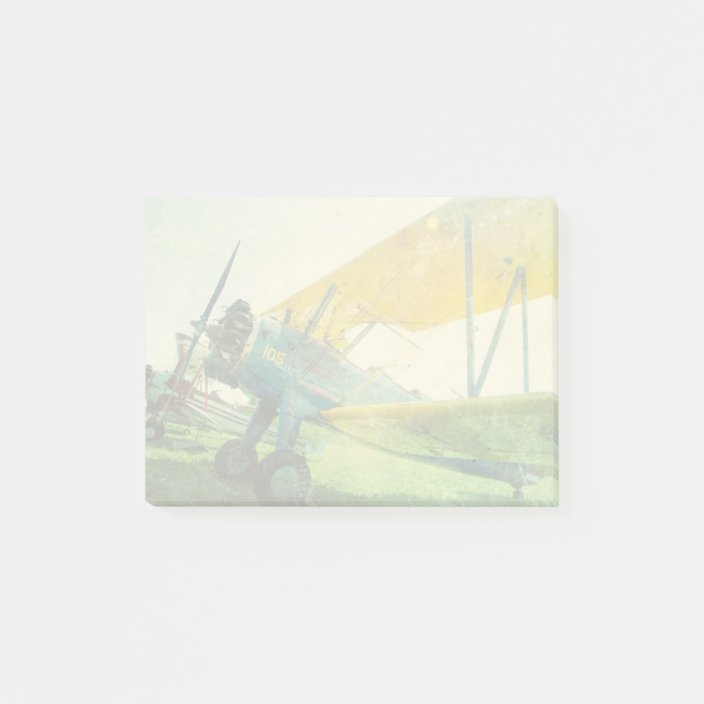Preflight Biplane Antique Airplane Post-it Notes | Zazzle.com