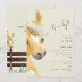 Preg-neigh-ent Horse It's a Boy Baby Shower Invitation | Zazzle