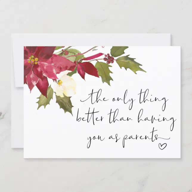 Pregnancy Reveal For Parents We're Expecting Baby Card | Zazzle