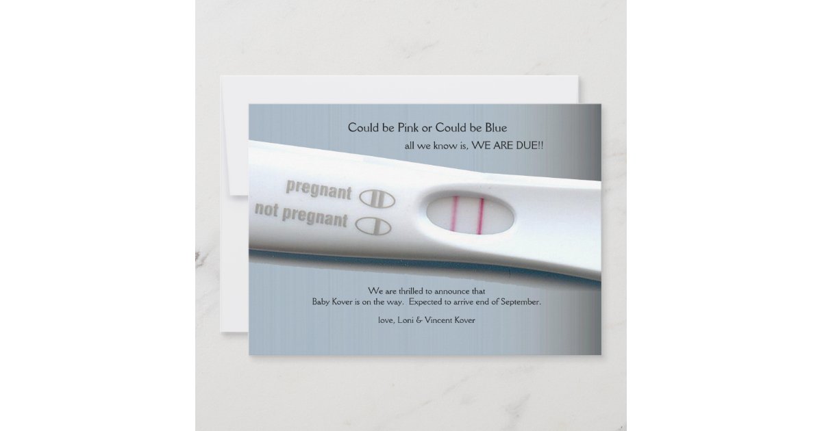 Pregnancy Stick Pregnancy Announcement | Zazzle.com