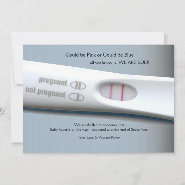 Pregnancy Stick Pregnancy Announcement | Zazzle