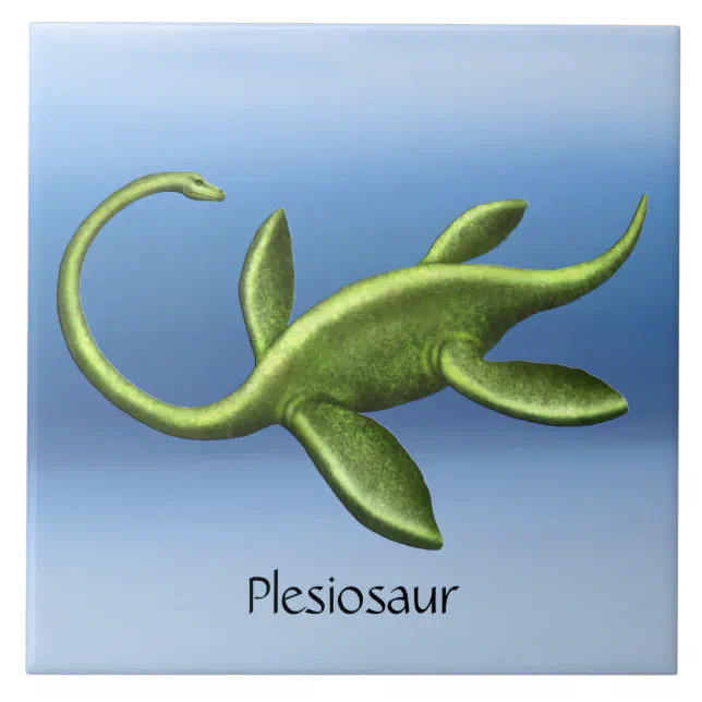 Prehistoric Elasmosaurus Plesiosaur Ceramic Tile | Zazzle