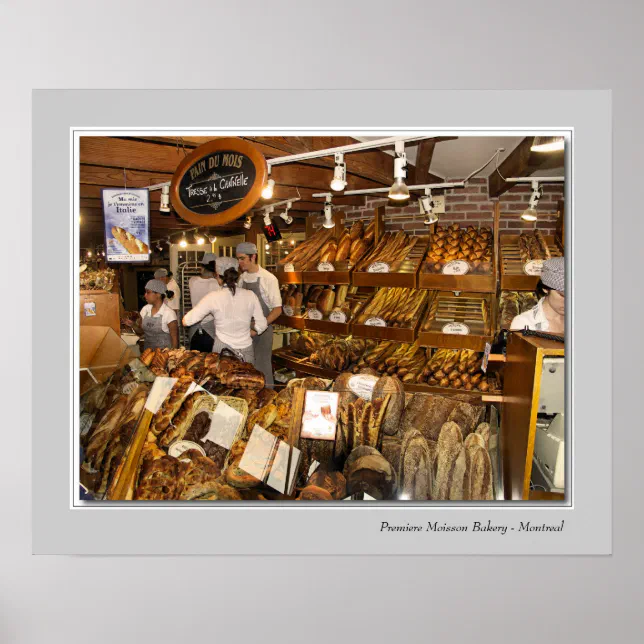 Premiere Moisson Bakery - Montreal Poster | Zazzle