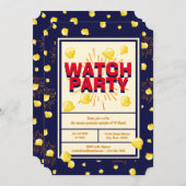 Premiere Watch Party - Firework Popcorn Invitation | Zazzle