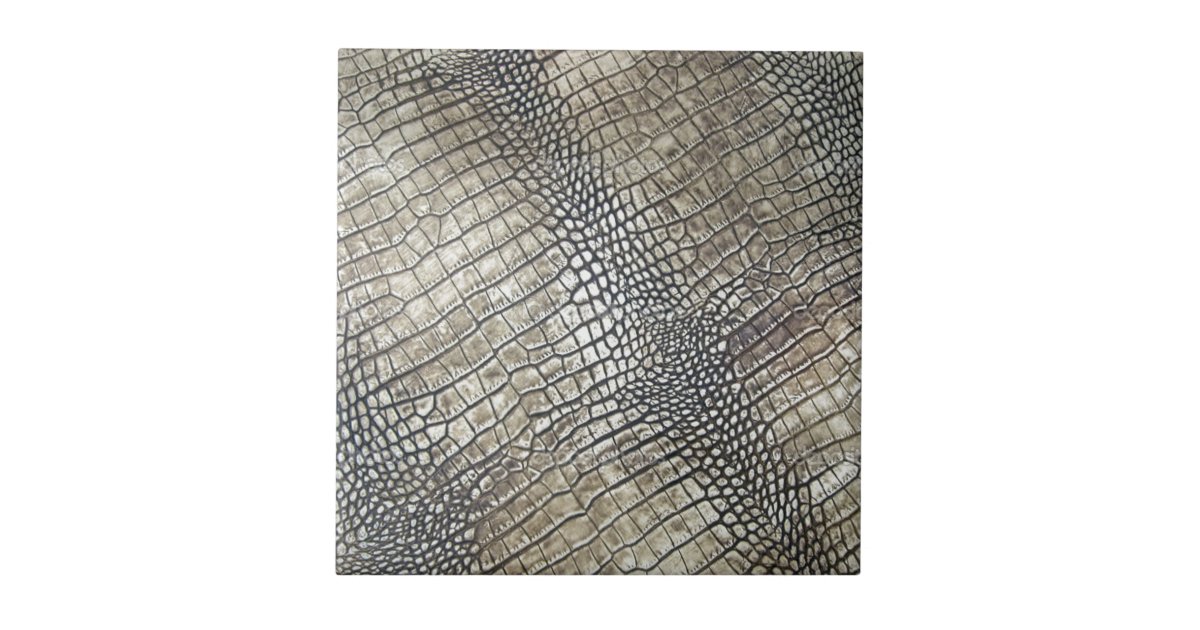 PREMIUM CROC LEATHER TEXTURE TILE | Zazzle