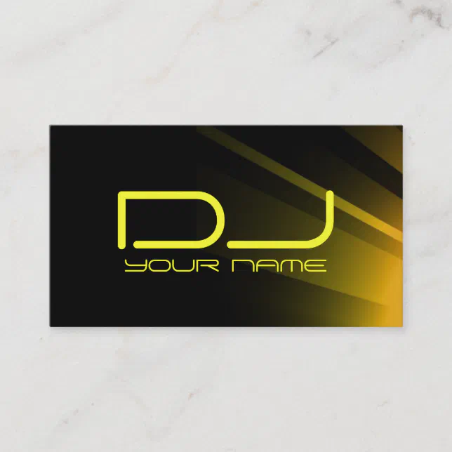 Premium DJ Business Card | Zazzle