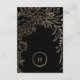 Premium Elegant Black Gold Monogram Wreath Wedding Enclosure Card | Zazzle