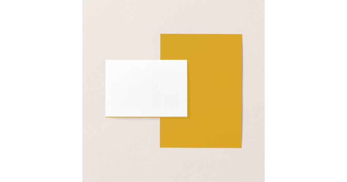 Premium Goldenrod Foil Card for Invitations and Mo | Zazzle