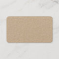 Premium Kraft Rounded Calling Card | Zazzle