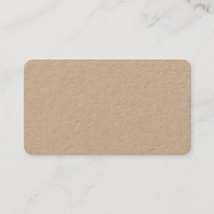 Premium Kraft Rounded Calling Card | Zazzle.com