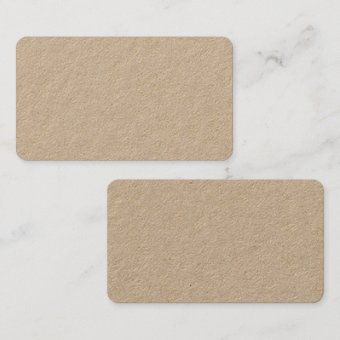 Premium Kraft Rounded Calling Card | Zazzle