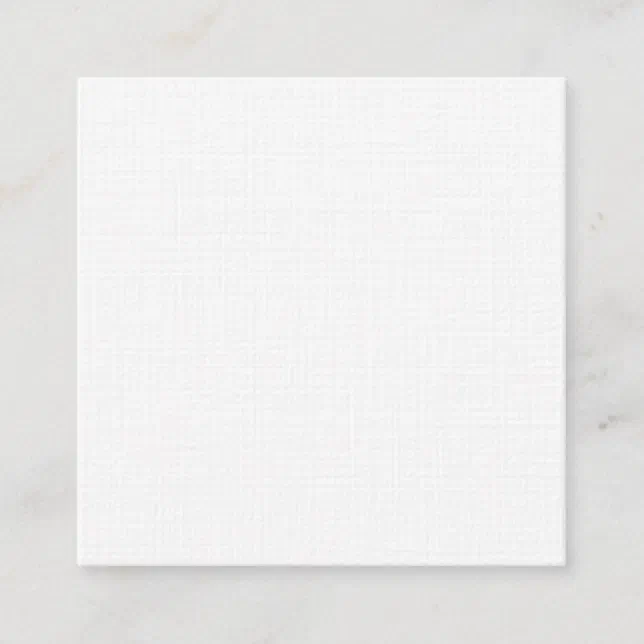 Premium Linen Square Business Card | Zazzle