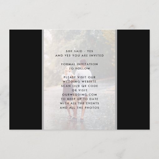 Premium Modern TRENDY Text Photo DESIGNER Save The Date | Zazzle