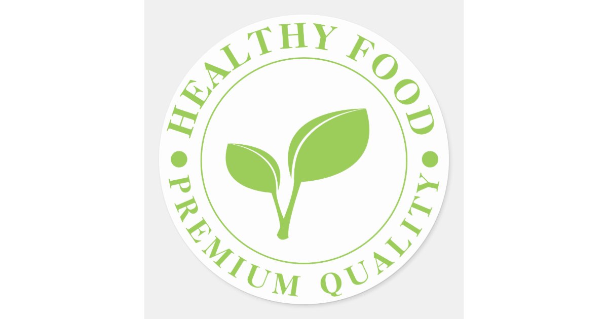 Premium Quality Healthy Food Sticker | Zazzle