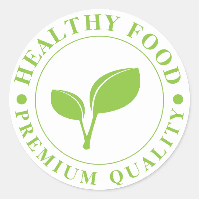 Premium Quality Healthy Food Sticker | Zazzle